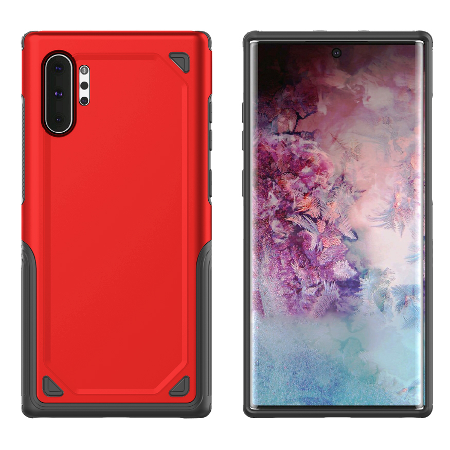 Hybrid Guard Shockproof Case for Samsung Galaxy Note 10+ (Red)